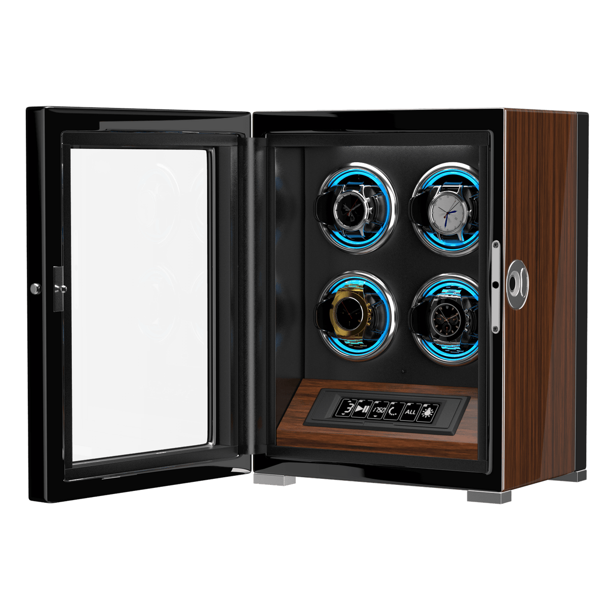 New & Modern Luxury Watch Winder with Fingerprint Lock – DUKWIN