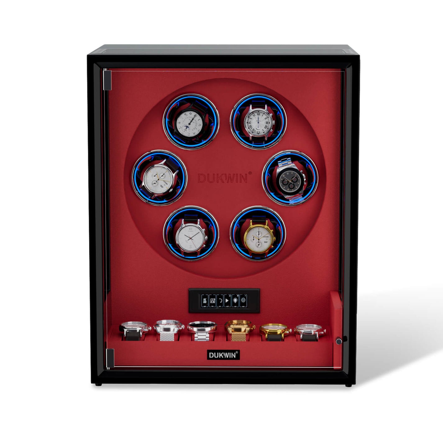 VIRTUOSO - 6 Watch Winders with Fingerprint Unlock Extra 6 Watches Sto ...